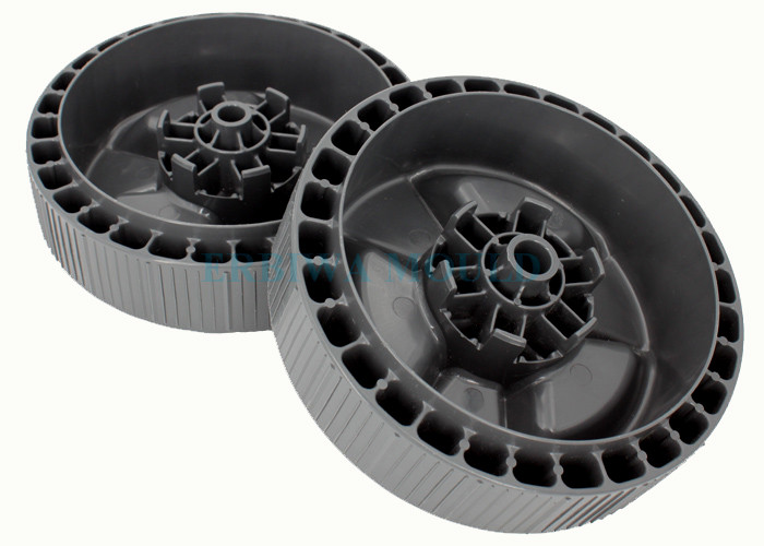 2 Cavities Plastic Injection Molded Parts For Stable Round Auto Wheel ...